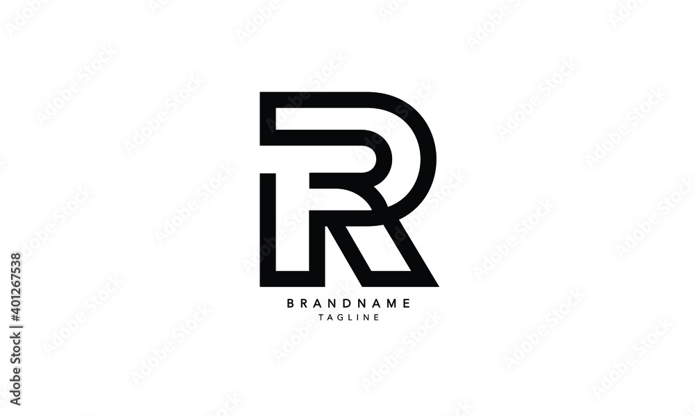 Alphabet letters Initials Monogram logo RF, FR, R and F Stock Vector ...