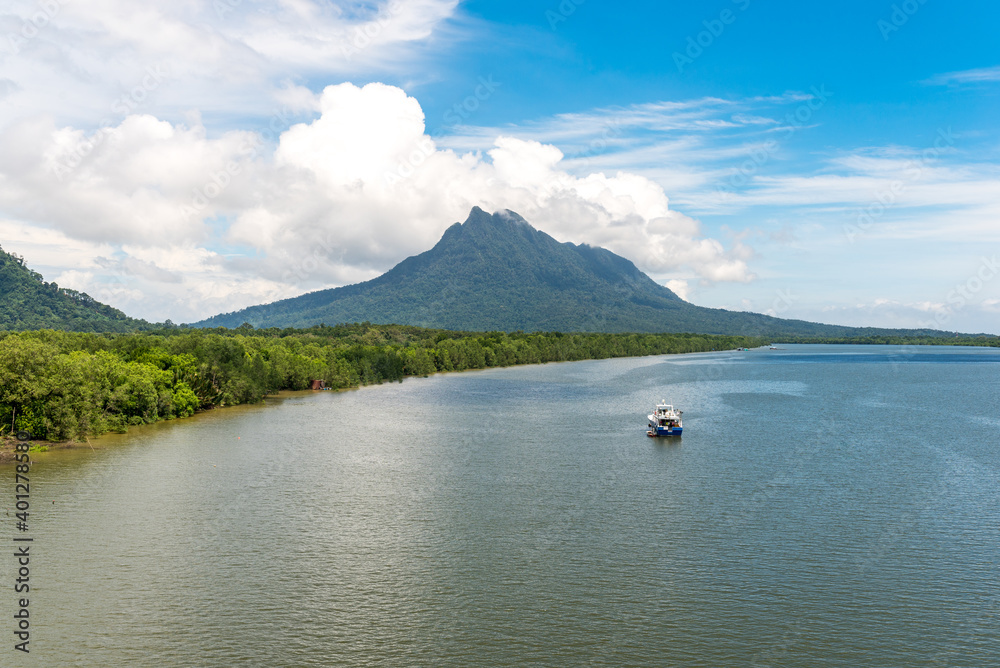 The Santubong river is an anabranch of the Sarawak river situated the ...