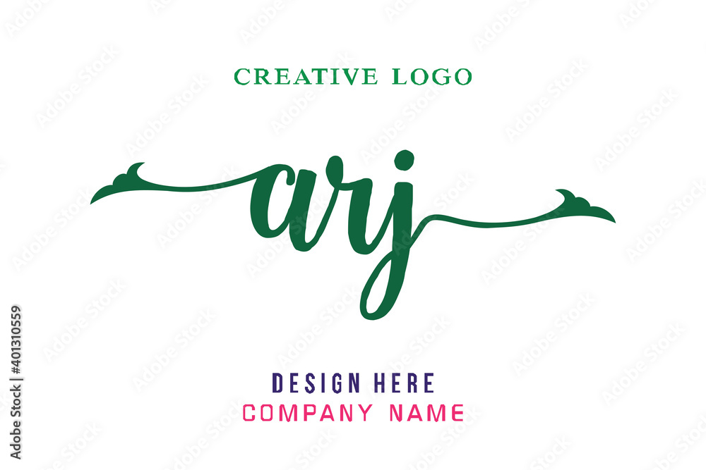 ARJ lettering logo is simple, easy to understand and authoritative ...