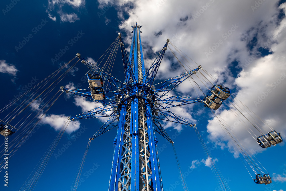 Orlando, Florida, US - February 2019: Orlando Starflyer is the tallest ...