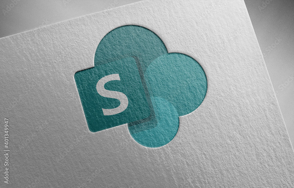 microsoft-sharepoint on paper texture Stock Photo | Adobe Stock