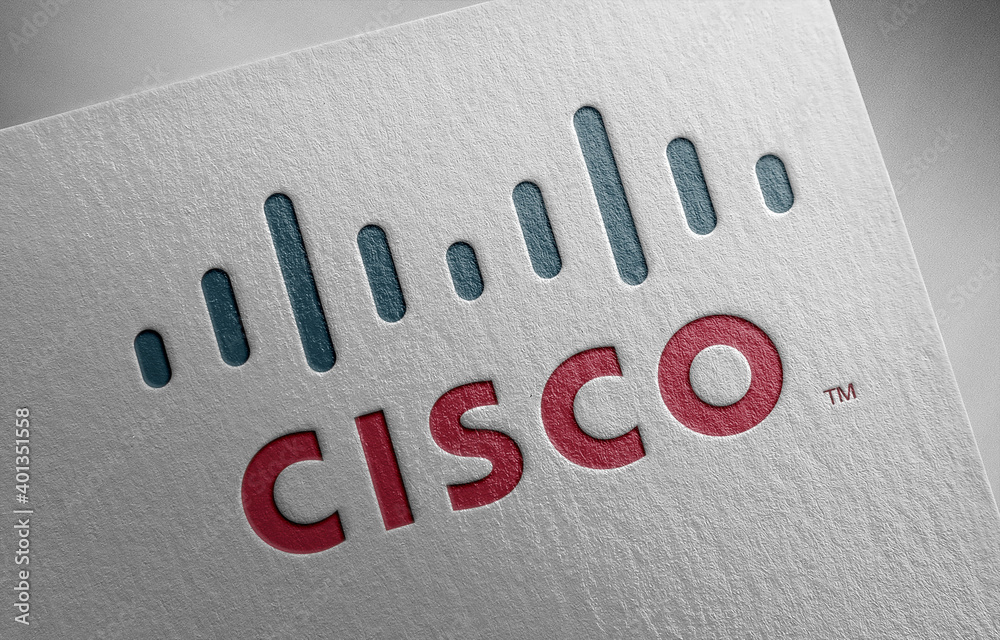 Cisco logo icon paper texture Stock Photo | Adobe Stock