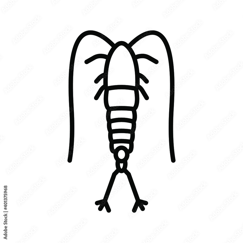 Plankton vector icon. copepod icon. animal sign. vector illustration ...