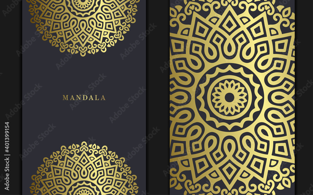 Mandala template with elegant, classic elements. Great for invitation ...