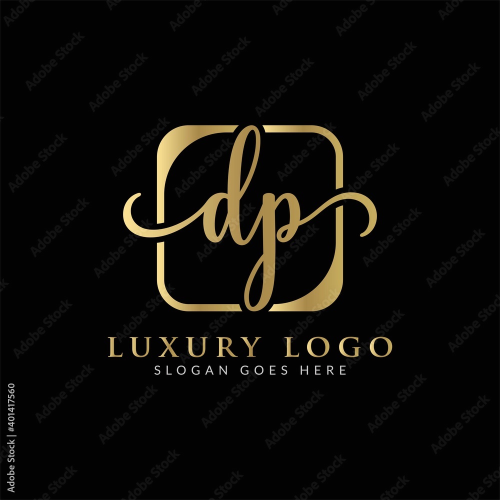 Initial DP Letter Logo Creative Modern Typography Vector Template ...