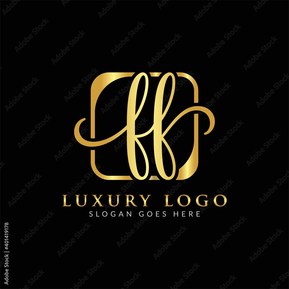 Initial FF Letter Logo With Creative Modern Business Typography Vector ...