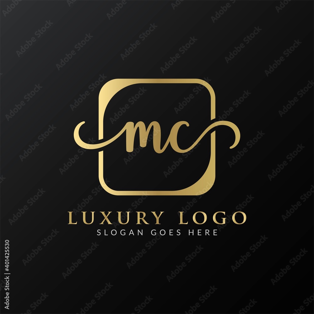 Initial MC letter Logo Design vector Template. Luxury Letter MC logo ...