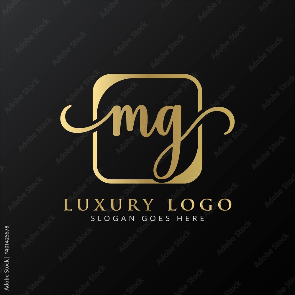 Initial MG letter Logo Design vector Template. Luxury Letter MG logo ...