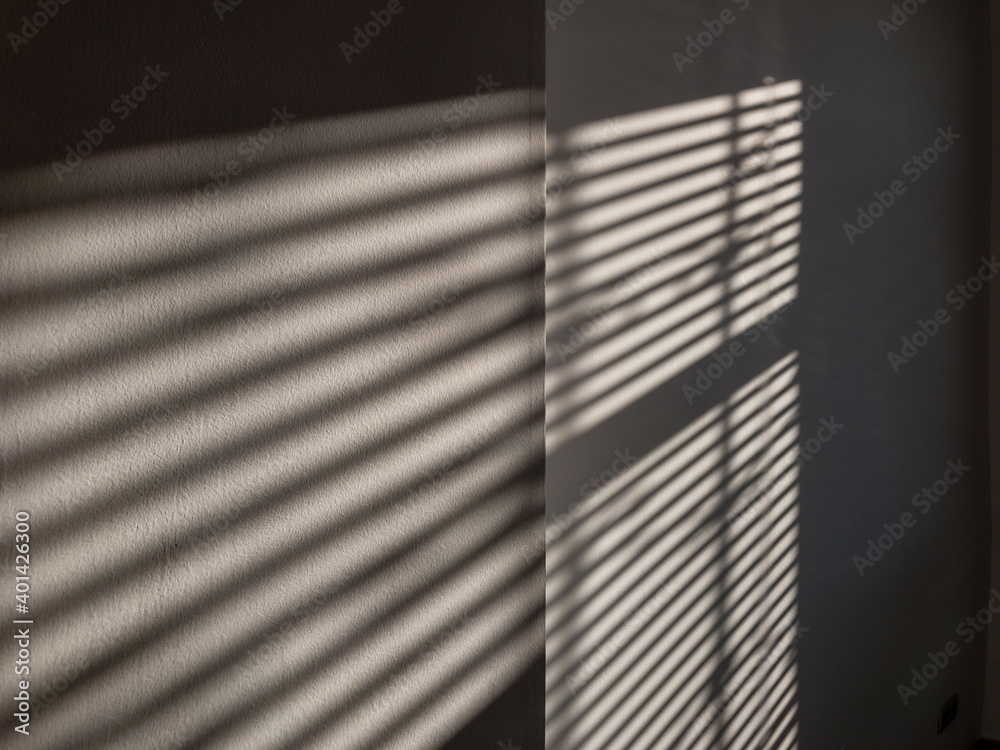 Space shadow. Sunlight architecture abstract background with light ...