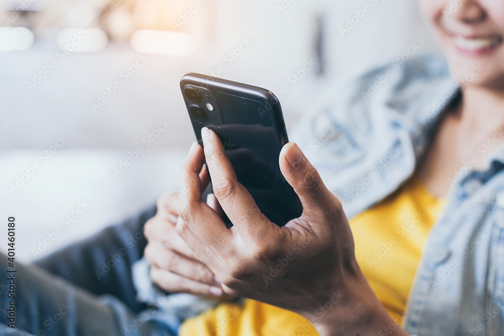 work using cell phone hand holding mobile texting message contact us ...