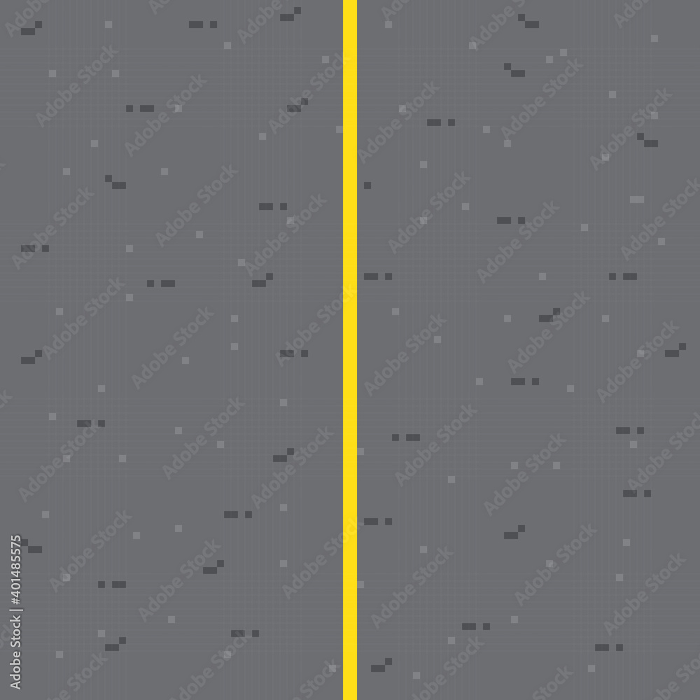 Road pixel art. Road texture. Vector picture. Stock Vector | Adobe Stock