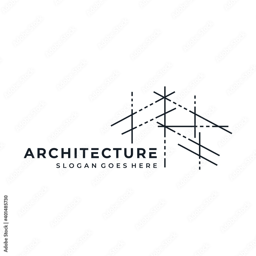 Architecture logo design, Vector construction company brand design ...