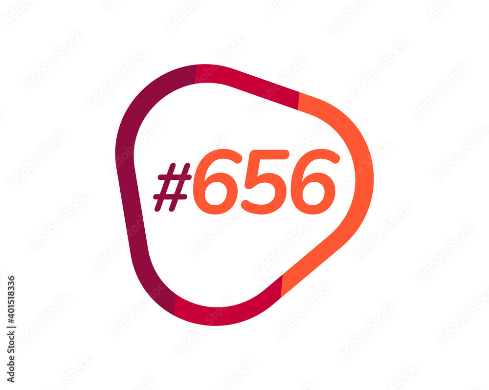 Number 656 image design, 656 logos Stock Vector | Adobe Stock