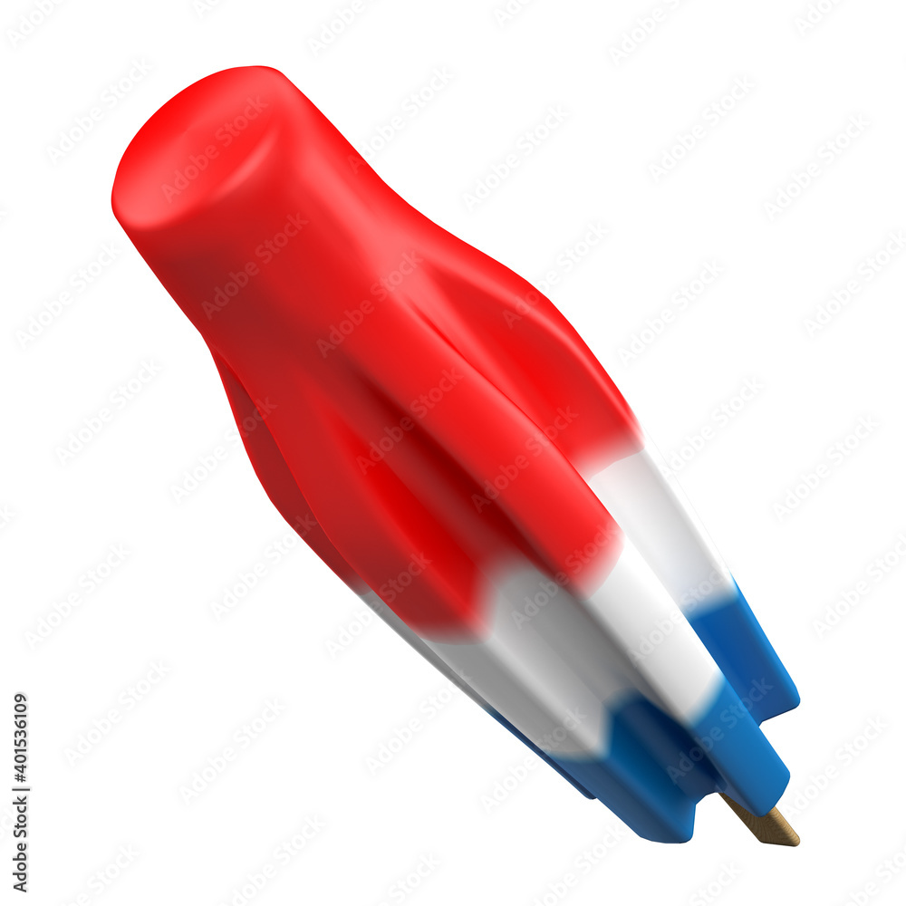 Bomb Pop popsicle matte Stock Illustration | Adobe Stock