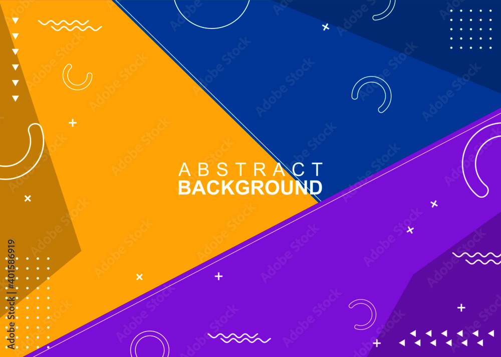 colorful geometric background design free vector Stock Vector | Adobe Stock