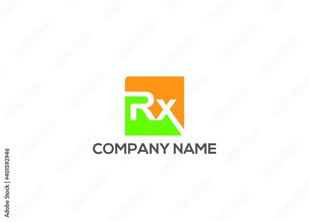RX Medical logo design vector icon template eps file Stock Vector ...