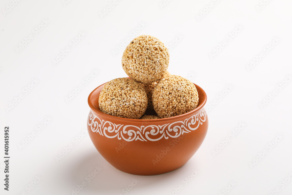 Indian sweet for traditional festival makar sankranti :Rajgira laddu ...