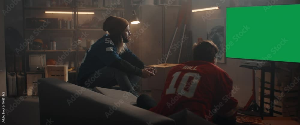 GREEN SCREEN CHROMA KEY Friends playing console games inside their ...