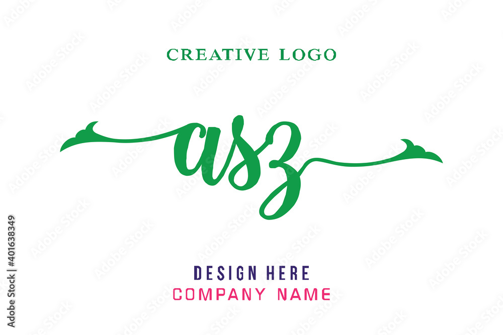 Asz lettering logo is simple, easy to understand and authoritative ...
