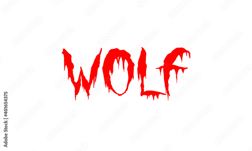 WOLF icon monogram letter text alphabet logo design Stock Vector ...