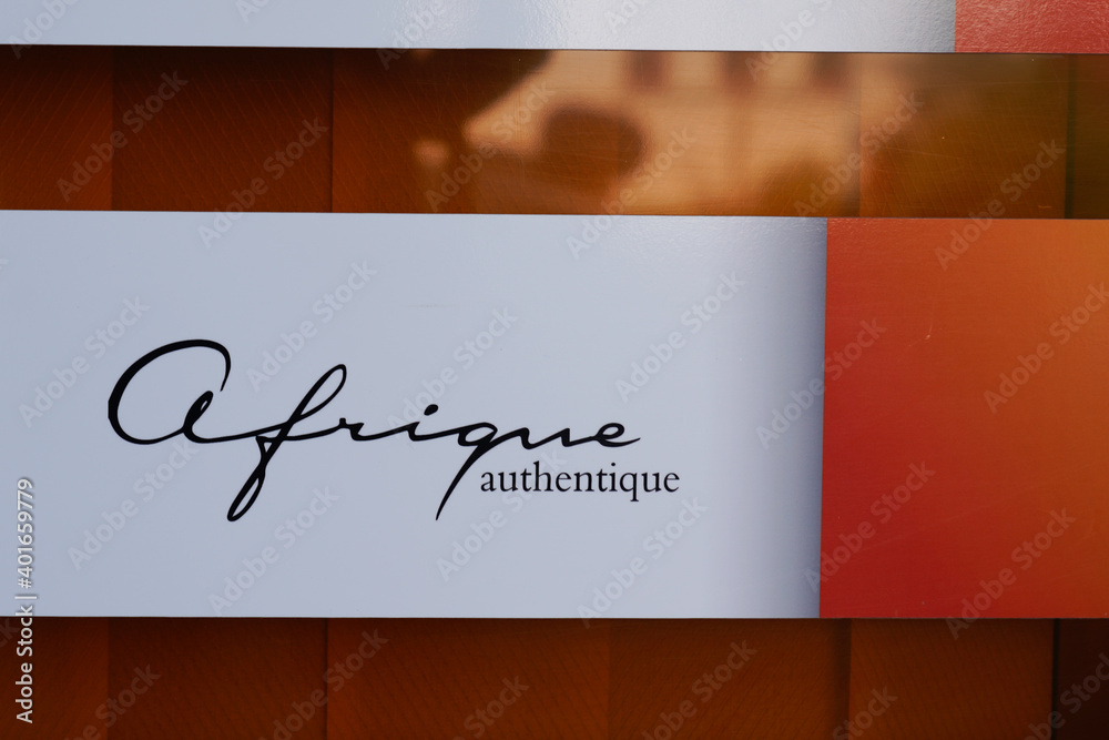 afrique authentique logo and text sign of travel agency authentic ...