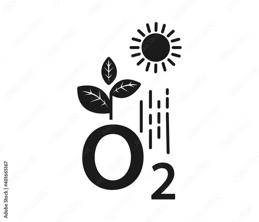 Life cycle concept in nature, vector illustration. oxygen concept ...
