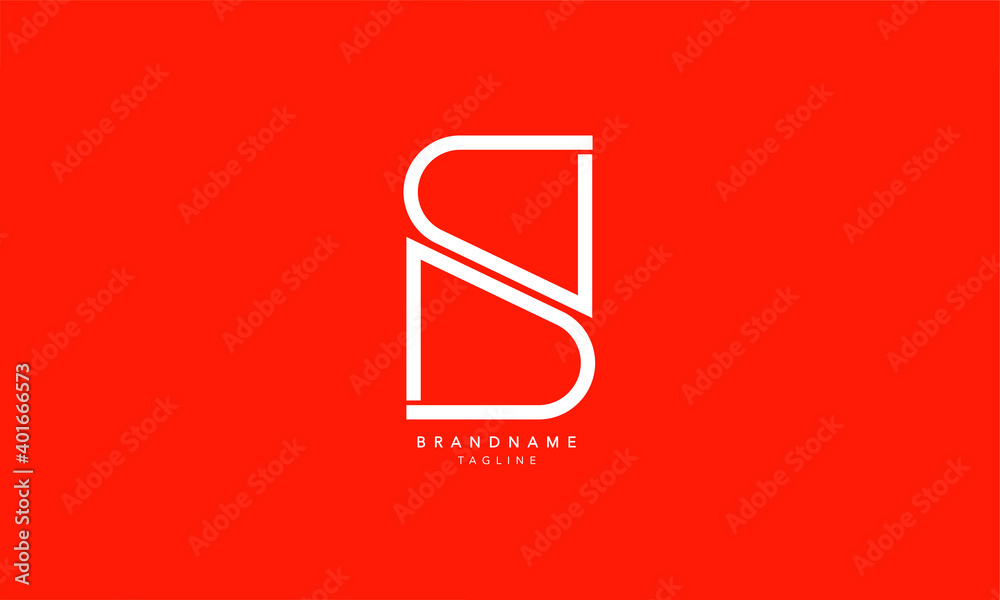 Alphabet letters Initials Monogram logo SN, NS, S and N Stock Vector ...
