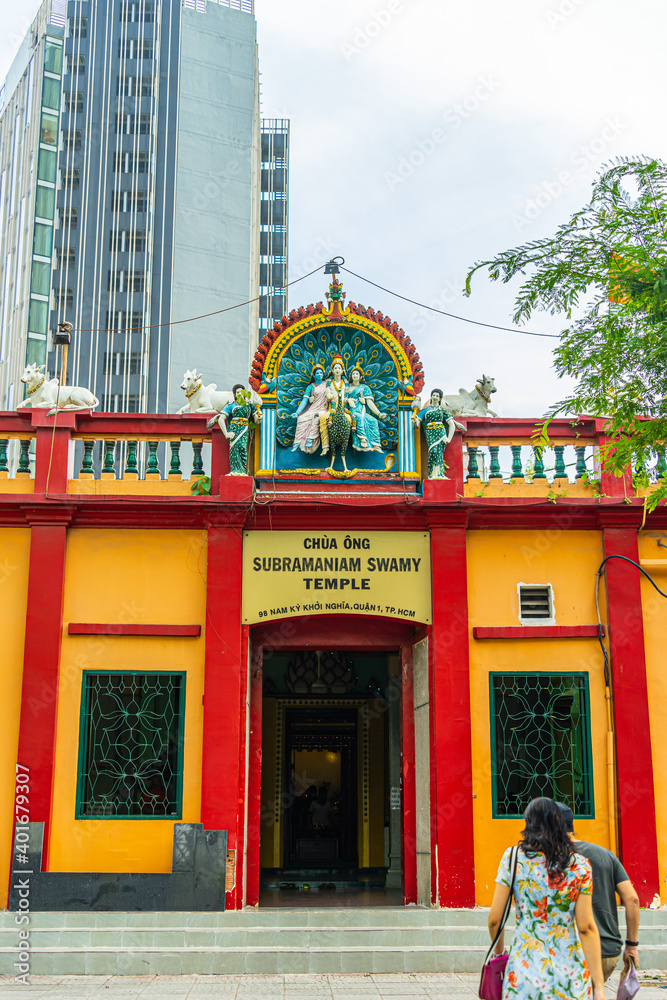 Subramaniam Swamy temple or hindu temple in Saigon (Ho Chi Minh city ...