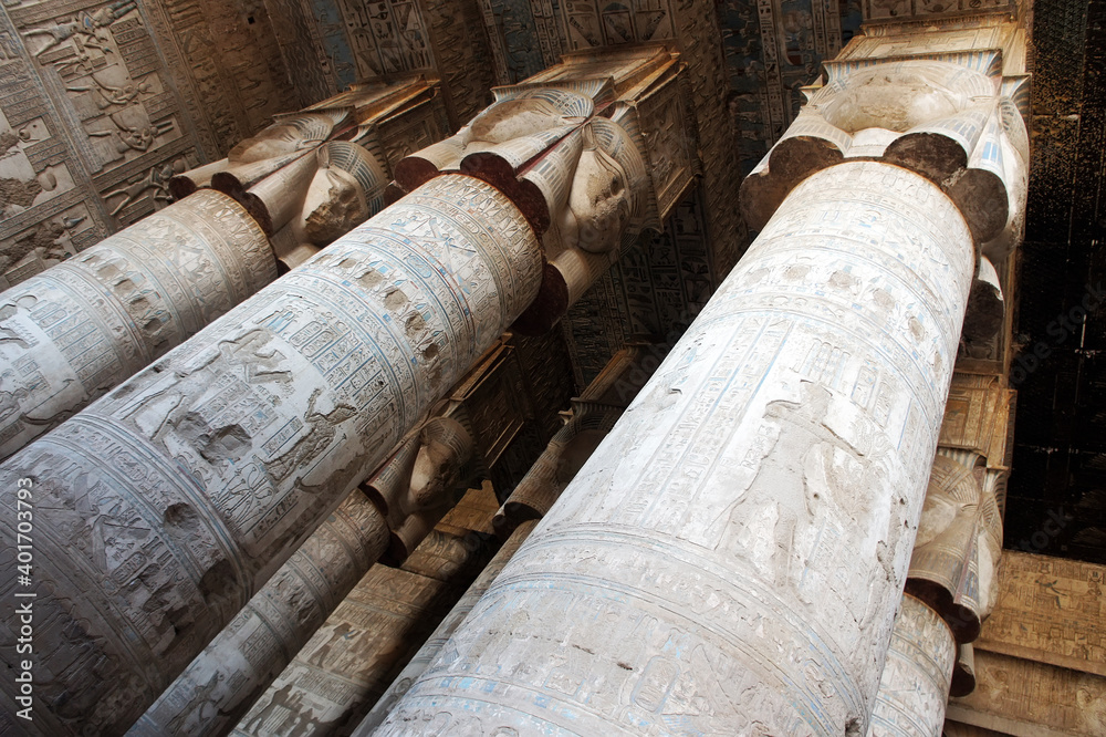 Temple of Hathor, Dendera, Temples of ancient Egypt, art of ancient ...