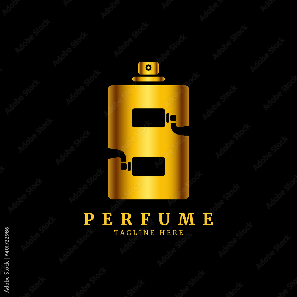 Intial S letter with perfume abstract Logo . Luxury perfume S logo ...
