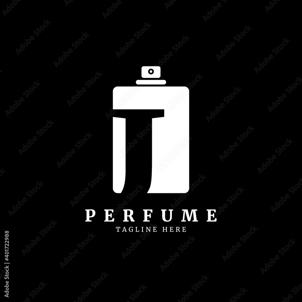 Intial J letter with perfume abstract Logo . Luxury perfume J logo ...
