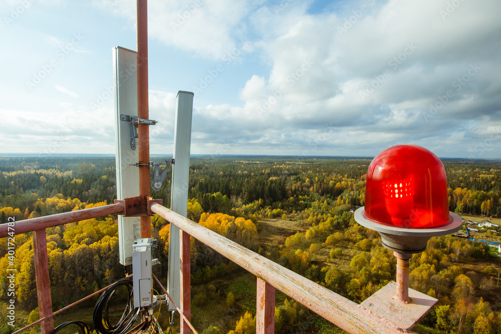 Cellular microwave system. 3G, 4G sector antennas and transceiver unit based on ...