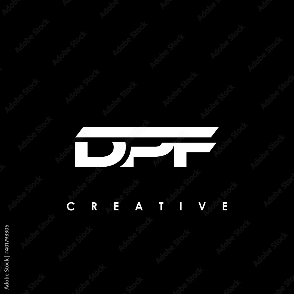 DPF Letter Initial Logo Design Template Vector Illustration Stock ...