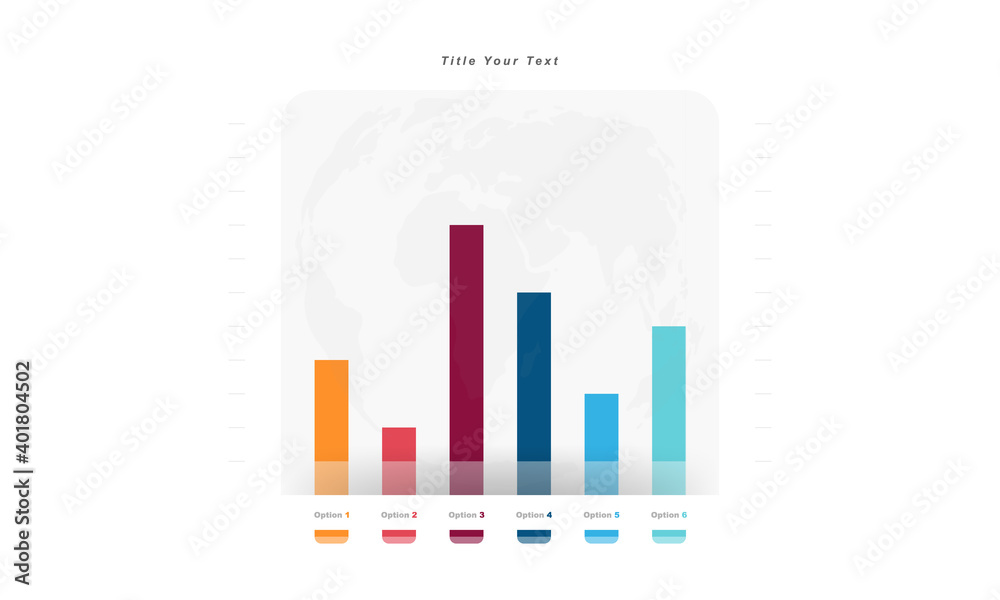 Modern presentation template chart, graph for use in business plan on ...