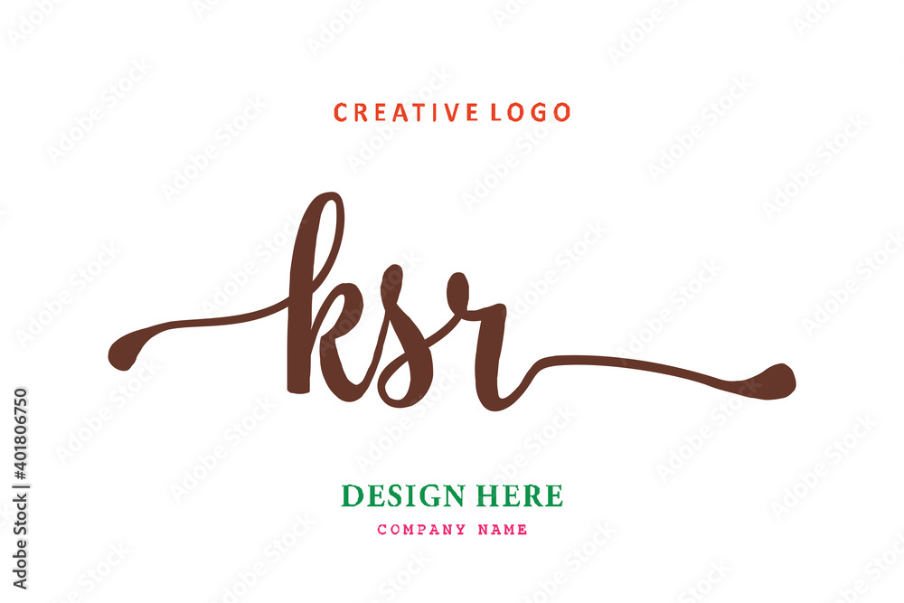 KSR lettering logo is simple, easy to understand and authoritative ...