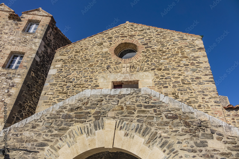 Collioure’s castle (Chateau Royal) built between 1276 and 1344 by ...