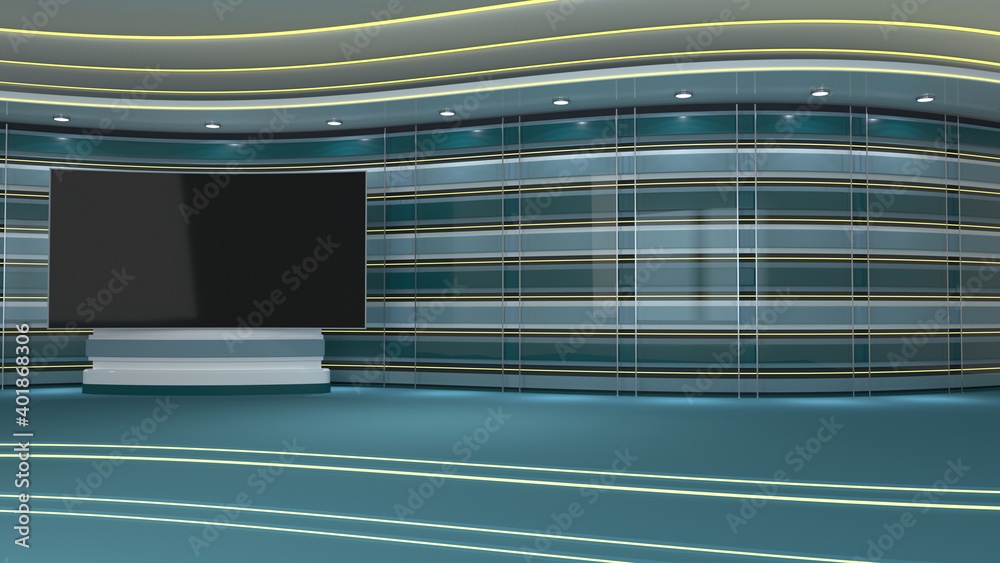 Virtual Studio 3d background with horizontal strips Stock Illustration | Adobe Stock