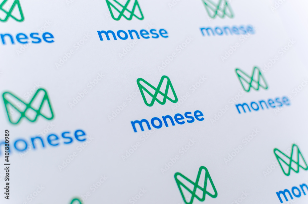 Stone, Staffordshire / United Kingdom - July 24 2019: Multiple Monese ...