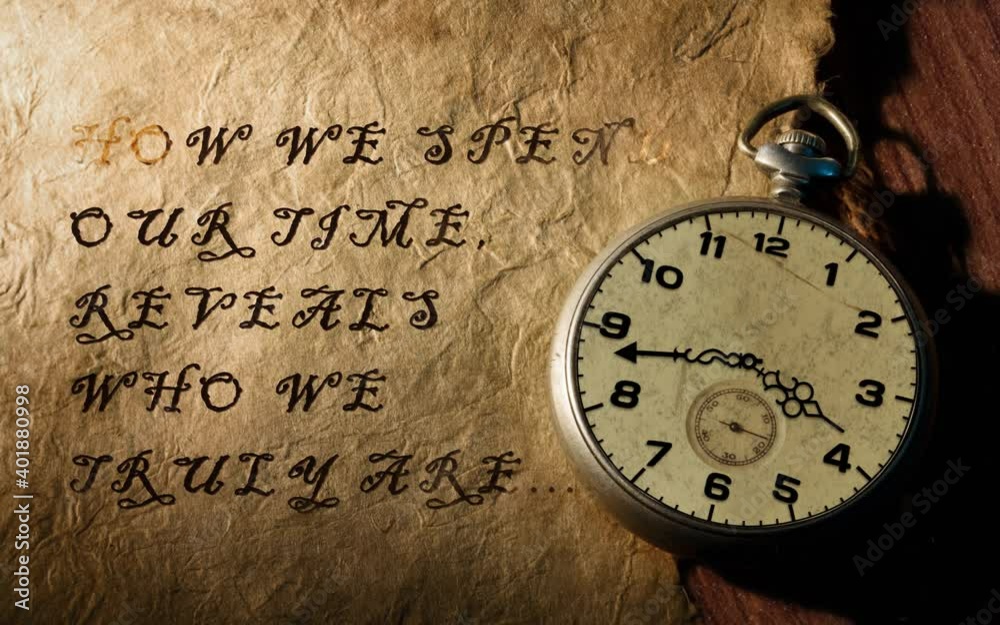 Time Reveals Who We Are Pocket Watch 4K Loop features an old pocket ...