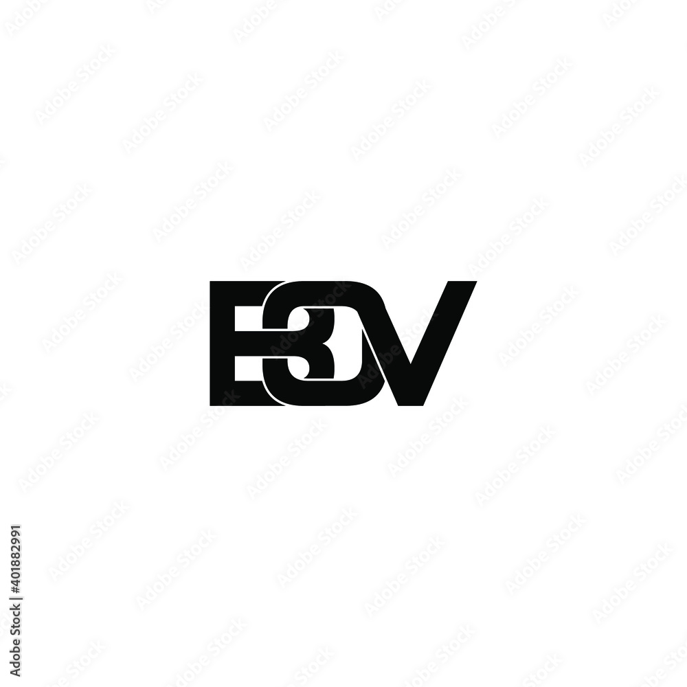 bov letter original monogram logo design Stock Vector | Adobe Stock