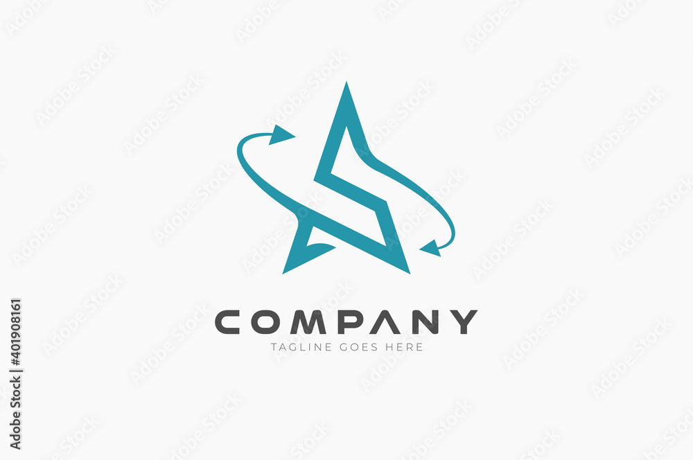 Abstract Initial S or A Arrow Logo, Letter S and Arrow combination ...