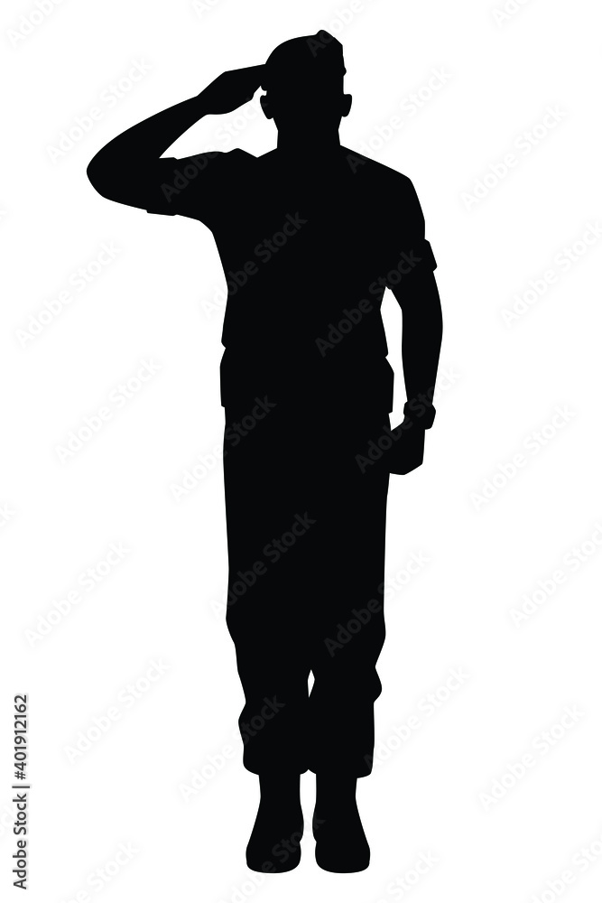 Military Officer Silhouette