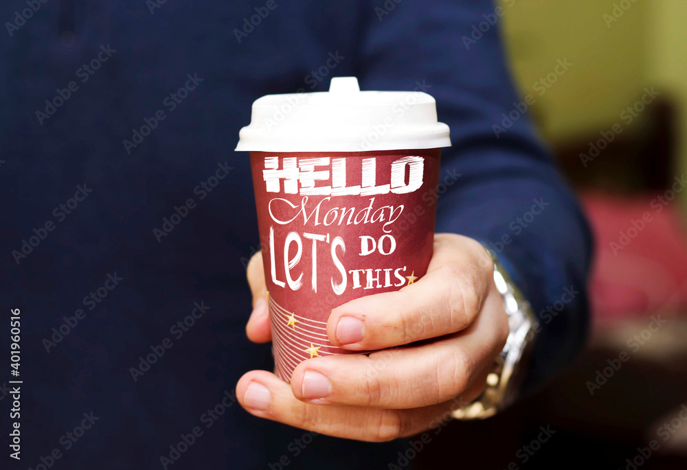 Hello Monday, let's do this. motivational quote about Monday and week ...