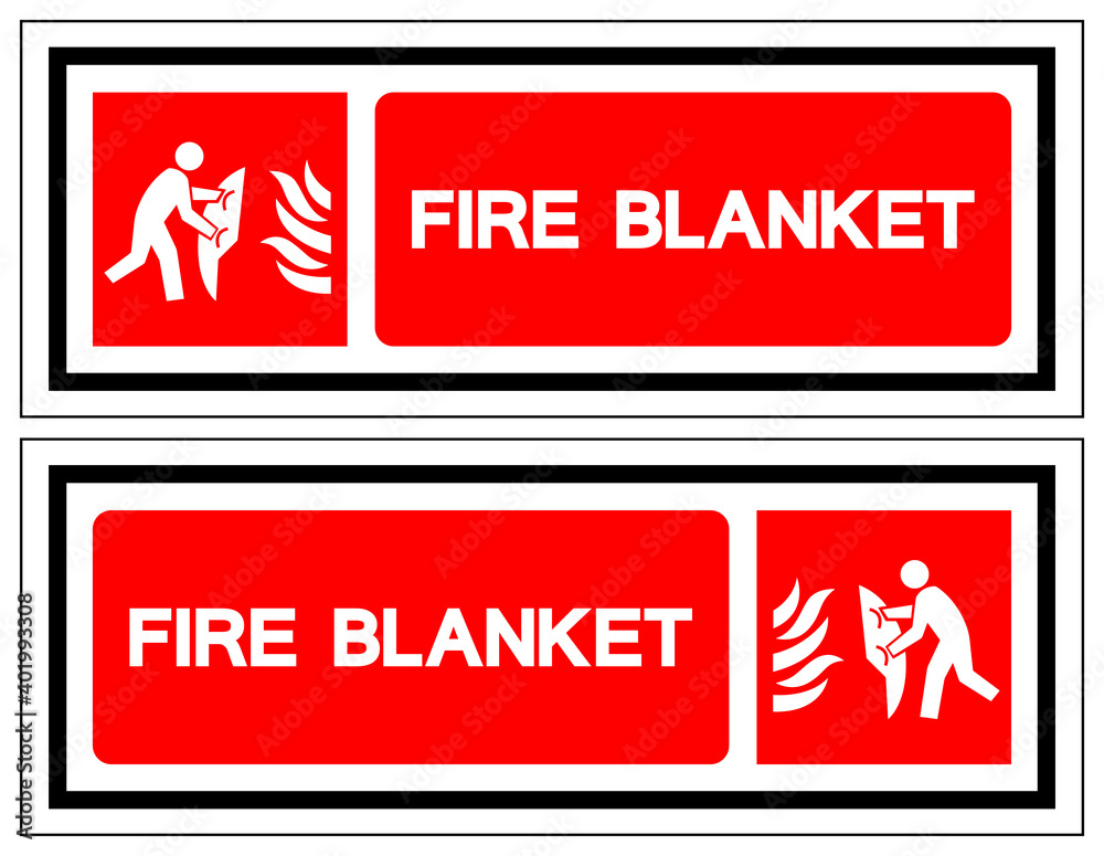 Fire Blanket Symbol Sign, Vector Illustration, Isolate On White ...