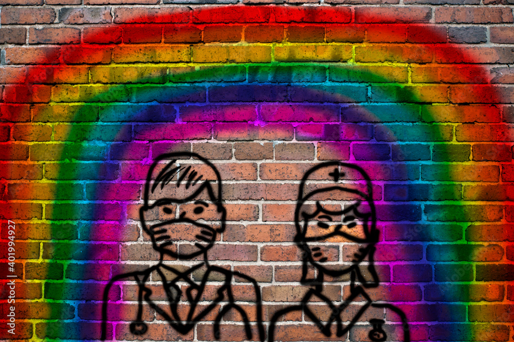 The rainbow has become a symbol of gratitude for the NHS during the ...