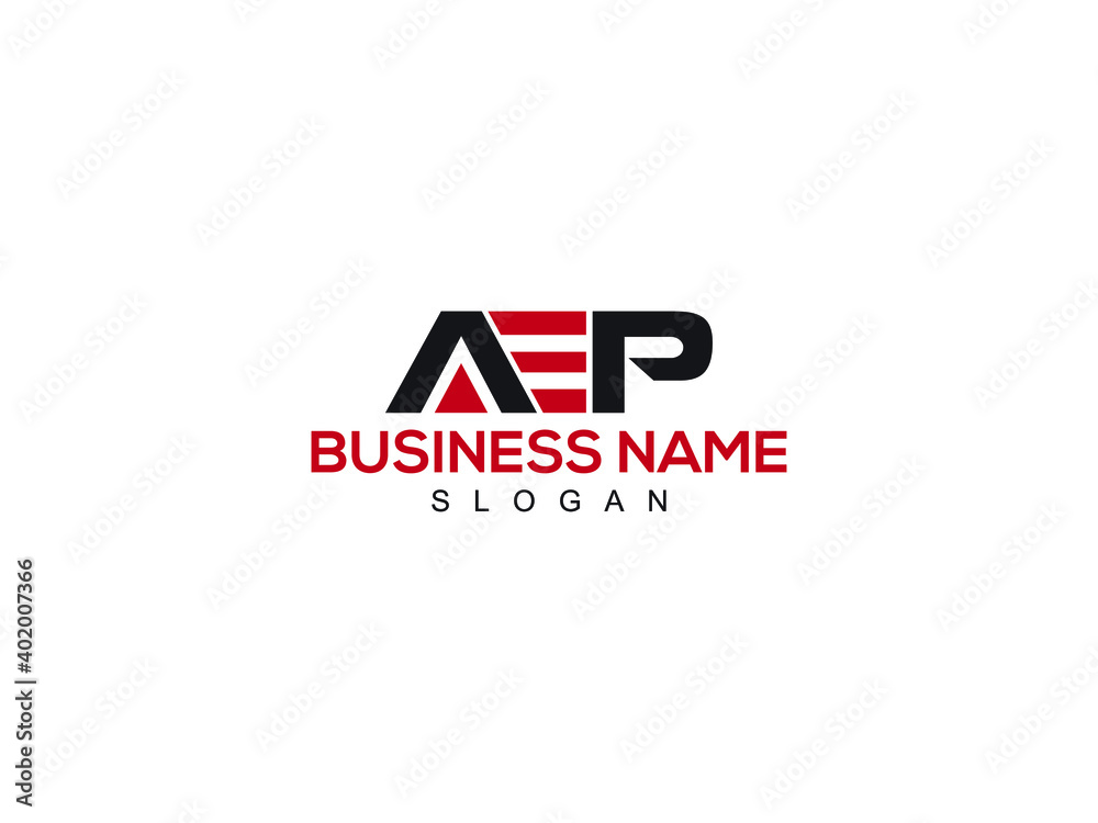 AEP Letter Logo, aep logo icon design Stock Vector | Adobe Stock