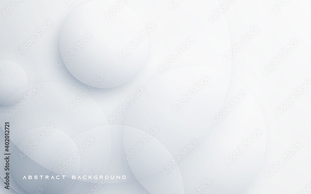 Circle shape white abstract background Stock Vector | Adobe Stock