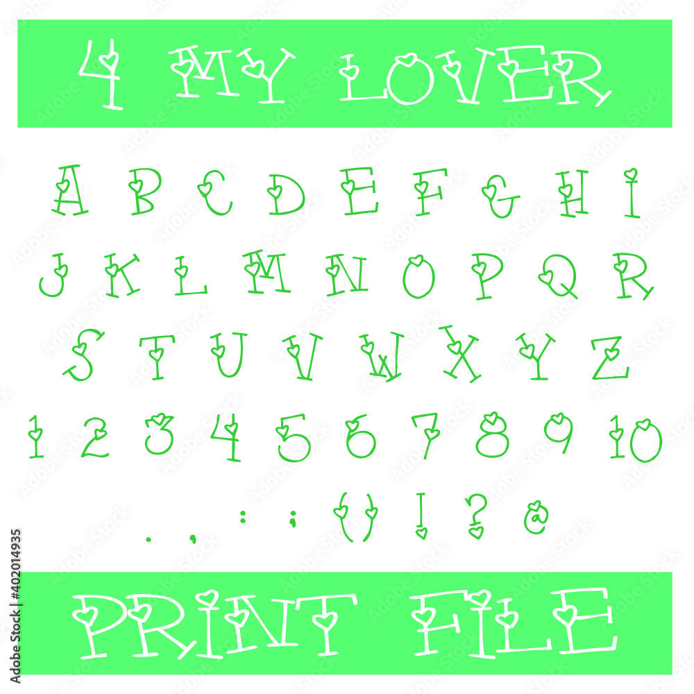 Vetor de Nice alphabet letters font set. Classic typography fonts with ...