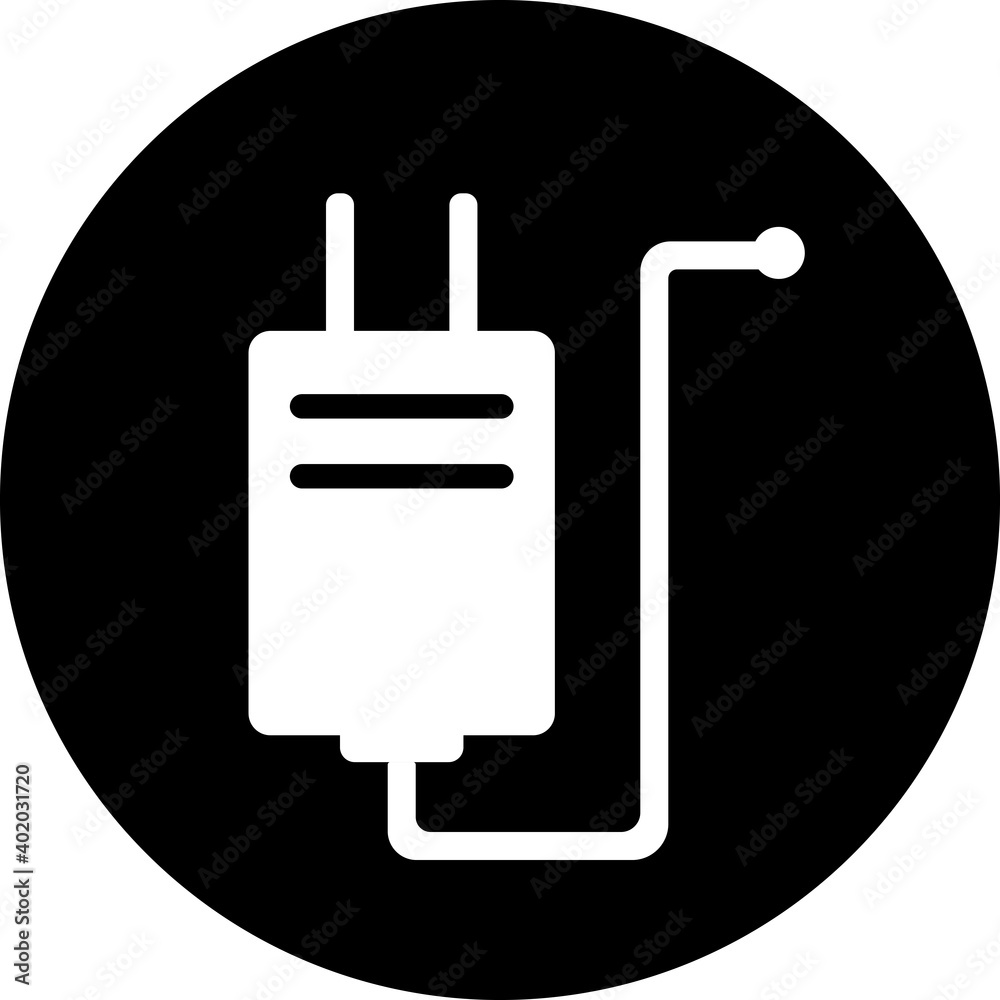 Emergency power system interface icon. Electrical safety signs and ...