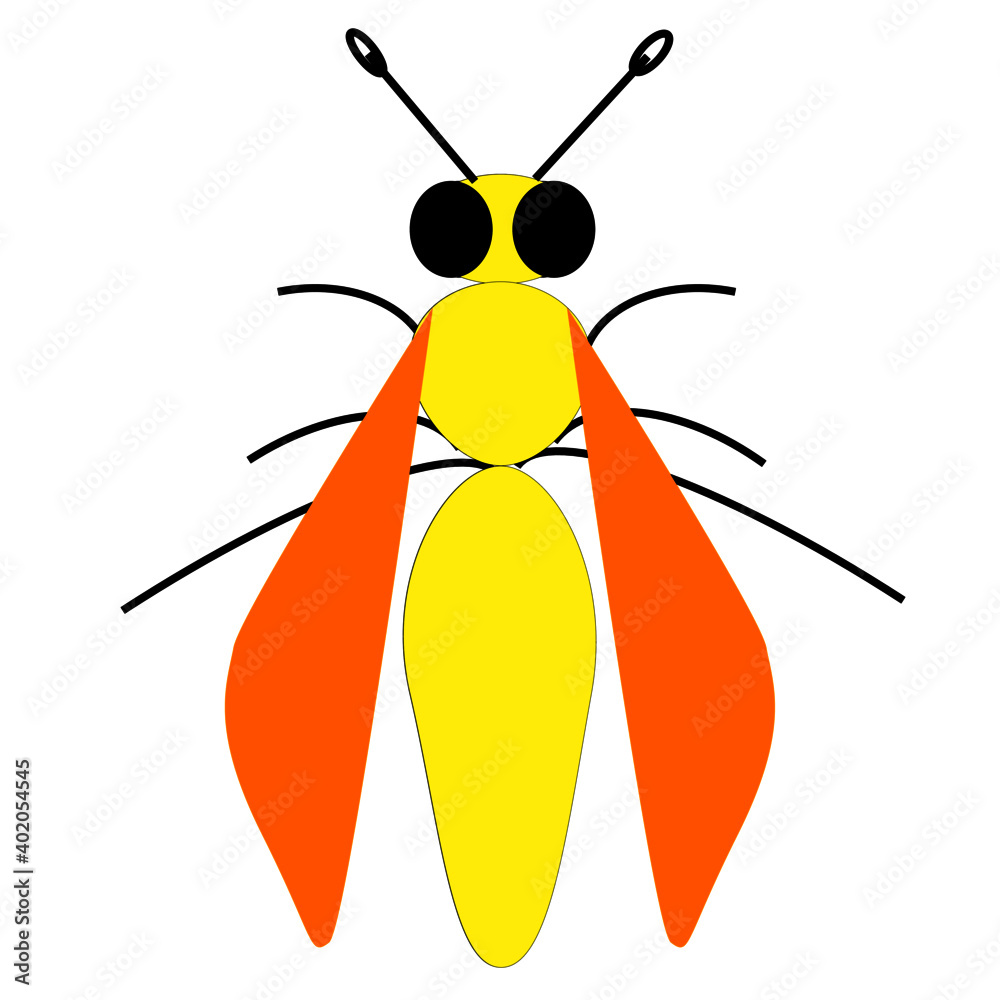 vector illustration wasp, bee, hornets, ants, bumblebee, bug, wing, bee ...